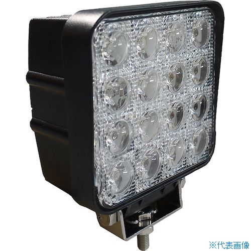 オレンジブック トラスコ中山　TRUSCOグリーンクロス LED作業灯 48W 角型 60° 4000LM LD48 〔品番:6300031439〕[ 注番:4265412]特長●衝撃に強く、＋/−配線するだけの簡単接続仕様です。用途●照明...