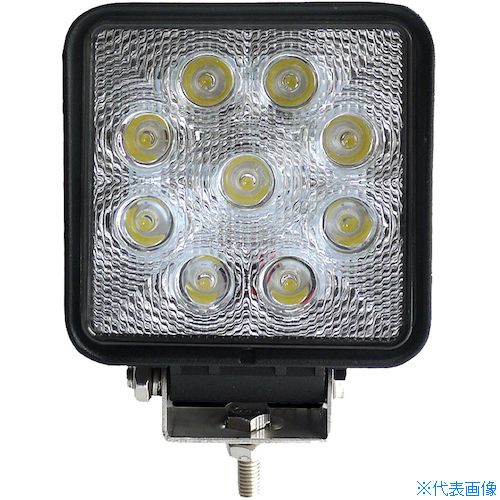 オレンジブック トラスコ中山　TRUSCOグリーンクロス LED作業灯 27W 角型 60° 2300LM LD27F 〔品番:6300031438〕[ 注番:4265428]特長●衝撃に強く、＋/−配線するだけの簡単接続仕様です。用途●照...