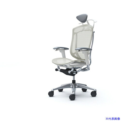 オレンジブック トラスコ中山　TRUSCOOKAMURA コンテッサセコンダ 可動肘 座メッシュ 小型ヘッド5本脚 ポリッシュ ホワイト ランバー無ハンガー付 張地色ホワイト 〔品番:CC8BBWFPG2〕[ 注番:4266189]特長仕様...