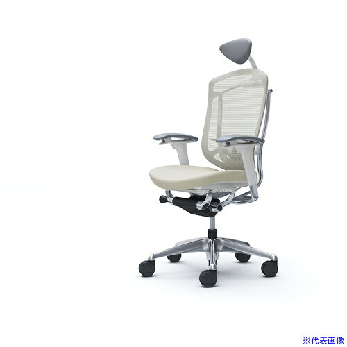 オレンジブック トラスコ中山　TRUSCOOKAMURA コンテッサセコンダ 可動肘 座クッション 小型ヘッド5本脚 ポリッシュ ホワイト ランバー付ハンガー無 張地色ホワイト 〔品番:CC8CBZFPC2〕[ 注番:4270890]特長仕...