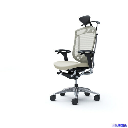 オレンジブック トラスコ中山　TRUSCOOKAMURA コンテッサセコンダ 可動肘 座クッション 小型ヘッド5本脚 ポリッシュ ブラック ランバー付ハンガー付 張地色ホワイト 〔品番:CC8DBSFPC2〕[ 注番:4270912]特長仕...