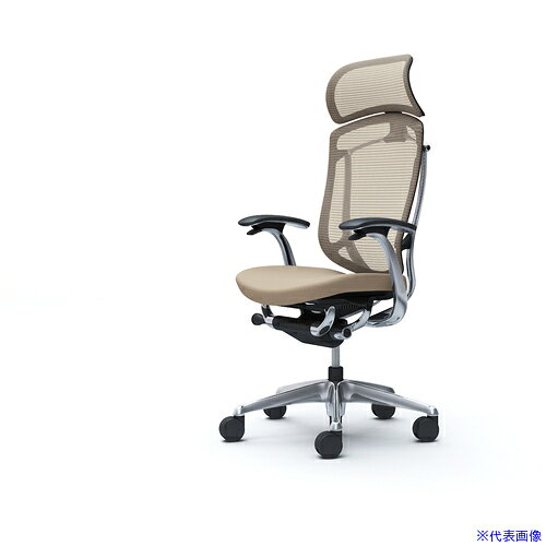 オレンジブック トラスコ中山　TRUSCOOKAMURA コンテッサセコンダ 固定肘 座クッション 大型ヘッド5本脚 ポリッシュ ブラック ランバー無ハンガー無 張地色ベージュ 〔品番:CC47BRFPC7〕[ 注番:4277162]特長仕...