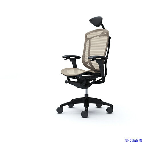 オレンジブック トラスコ中山　TRUSCOOKAMURA コンテッサセコンダ 可動肘 座メッシュ 小型ヘッド5本脚 ブラック ブラック ランバー無ハンガー無 張地色ベージュ 〔品番:CC8AMRFPG7〕[ 注番:4277164]特長仕様●...