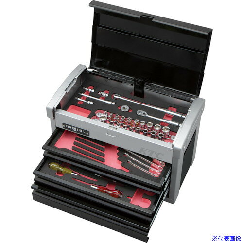 オレンジブック トラスコ中山　TRUSCOnepros nepros 9.5sq.ツールセット[42点]名入れ 〔品番:NTX740CN〕[ 注番:4296418]特長●次世代型工具箱 EKR-103A のネプロス専用カラーと90枚ギアの「...