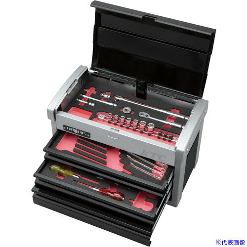 オレンジブック トラスコ中山　TRUSCOnepros nepros 9.5sq.ツールセット[27点] 〔品番:NTX727C〕[ 注番:4296445]特長●次世代型工具箱 EKR-103A のネプロス専用カラーと90枚ギアの「9.5s...