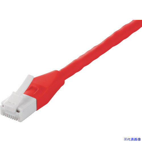 オレンジブック トラスコ中山　TRUSCOBUFFALO ツメの折れないCat6 LANケーブル 3m レッド 〔品番:BL6TN30RD〕[ 注番:4299773]特長●180度曲げても折れない「新素材」のツメを採用（特許出願中） ●抜き...