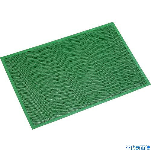 オレンジブック トラスコ中山　TRUSCO3M セーフティーグマット2 緑 900X1500mm 〔品番:SAF2GRE900X1500〕[ 注番:4307216]特長●疲労軽減、滑り防止用マットのエコノミータイプです。●防炎適合品です。防...