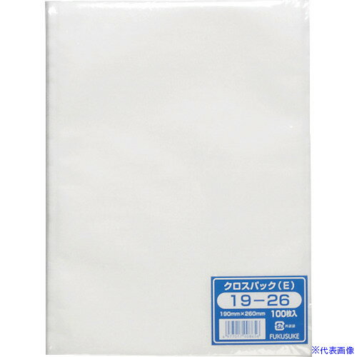 オレンジブック トラスコ中山　TRUSCO福助 クロスパック(E) 19-26 〔品番:0132500〕[ 注番:4307306]特長●素材が柔らかく金属製品、木製品の表面保護用、外観が良くギフトのラッピング用、通気性があるので革製品衣類保...