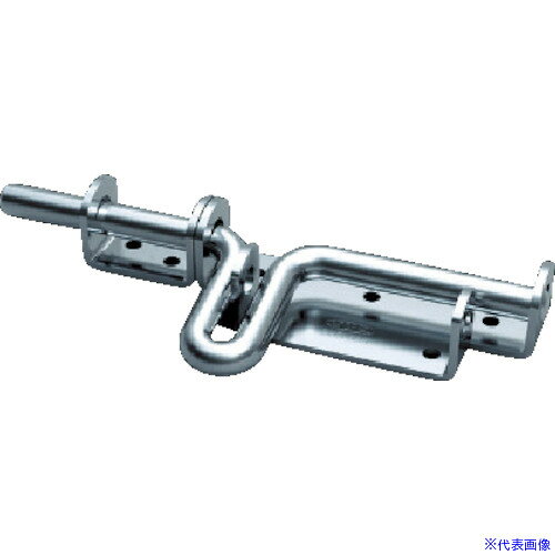 オレンジブック トラスコ中山　TRUSCOSTRONG ストロングラッチ ステンレス120mm 〔品番:SLNSU00120〕[ 注番:4324293]特長●南京錠で施錠もでき、軸芯のストロークの長いラッチです。用途●各種の扉、ロッカー、道...