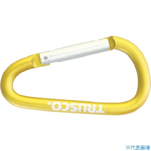 オレンジブック トラスコ中山　TRUSCOTRUSCO まとめ買い カラビナ 線径5mmX50mm D型 ゴールド10個 〔品番:TKN550GO10P〕[ 注番:4336756]特長●カギやツールをワーキングベルトに吊るすことが可能です。...