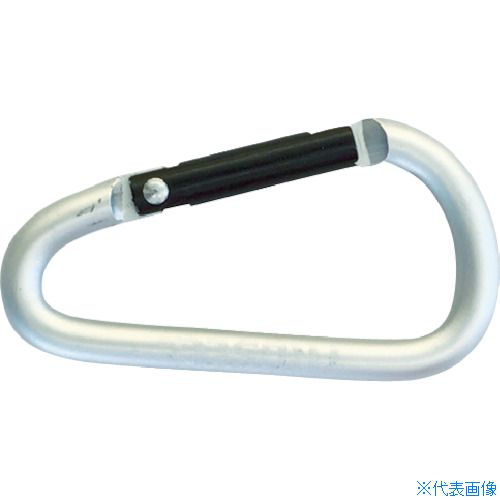 オレンジブック トラスコ中山　TRUSCOTRUSCO まとめ買い カラビナ 線径5mmX50mm D型 シルバー100個 〔品番:TKN550SVBOX〕[ 注番:4336786]特長●カギやツールをワーキングベルトに吊るすことが可能です...