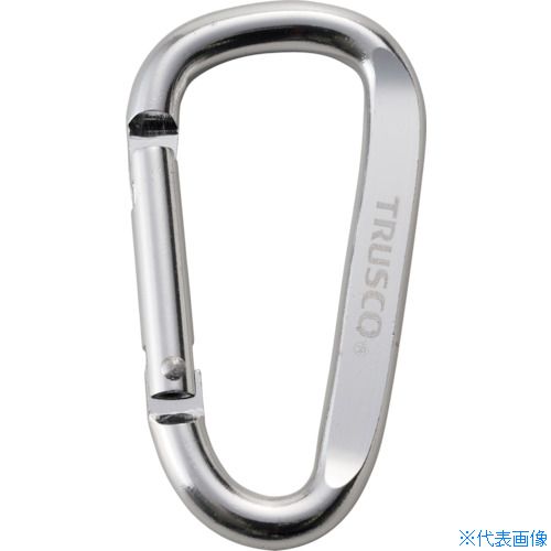 オレンジブック トラスコ中山　TRUSCOTRUSCO まとめ買い カラビナ 線径6mmX60mm D型 シルバー100個 〔品番:TKN660SVBOX〕[ 注番:4336959]特長●カギやツールをワーキングベルトに吊るすことが可能です...