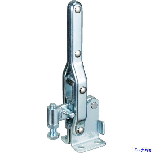 オレンジブック トラスコ中山　TRUSCOスーパー 下方押え型トグルクランプ(垂直ハンドル式) 全長:237mm 締付力:4kN フランジベース 〔品番:TDB44F〕[ 注番:4348761]特長●ほとんどの機種のカシメ（支持）ピンにステ...