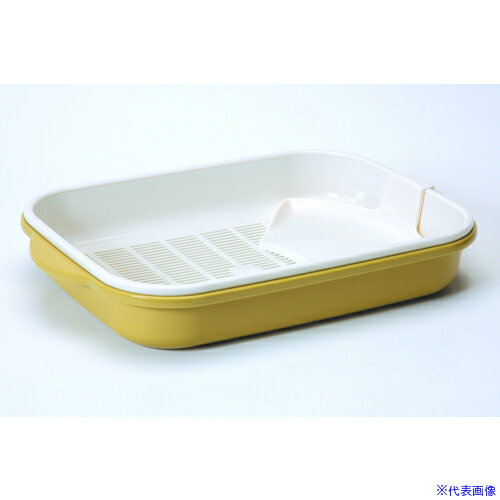 オレンジブック トラスコ中山　TRUSCOSANKO pla 051035 ざる なべ上手 角型 Y Y 455×310×77 〔品番:51035〕[ 注番:4359611]特長●お豆腐トレー付●スノコついているので、洗った野菜もそのまま盛...