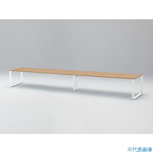 オレンジブック トラスコ中山　TRUSCOITOKI ノットワーク タッチダウンテーブル両面D1100 天板トリニティオークライト・脚ホワイト 〔品番:JWL481GESWD〕[ 注番:4361325]特長●knot Workは、人と人、ア...