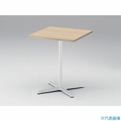 オレンジブック トラスコ中山　TRUSCOITOKI ノットワーク カフェテーブル角型 天板アモナアカシア 脚ホワイト 〔品番:TLL0667JWA〕[ 注番:4361328]特長●knot Workは、人と人、アイデアとアイデアを紡ぐ「場...