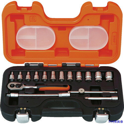 オレンジブック トラスコ中山　TRUSCOBAHCO インチソケットセット 1/4 差込角6.35mm 〔品番:S160AF〕[ 注番:4371321]特長●標準的な整備に適しています。●BAHCOツールセットのエントリーモデルです。●6....