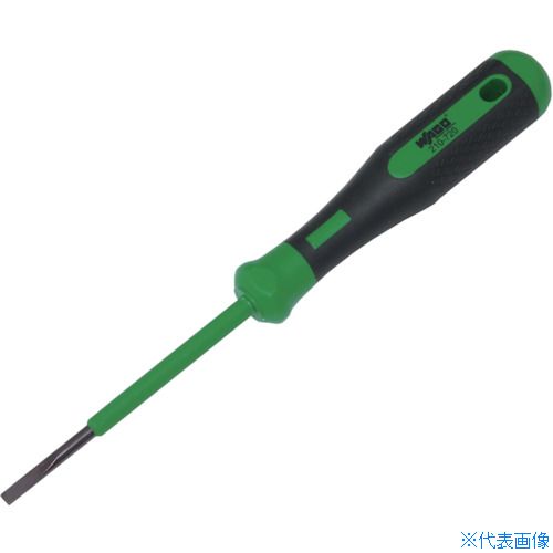 オレンジブック トラスコ中山　TRUSCOWAGO 210−720 ドライバ 中 刃先3.5×0.5mm 〔品番:210720PK〕[ 注番:4375904]特長●DIN5264規格準拠です。●グリップ部分は樹脂とゴムコーティングで握りやす...