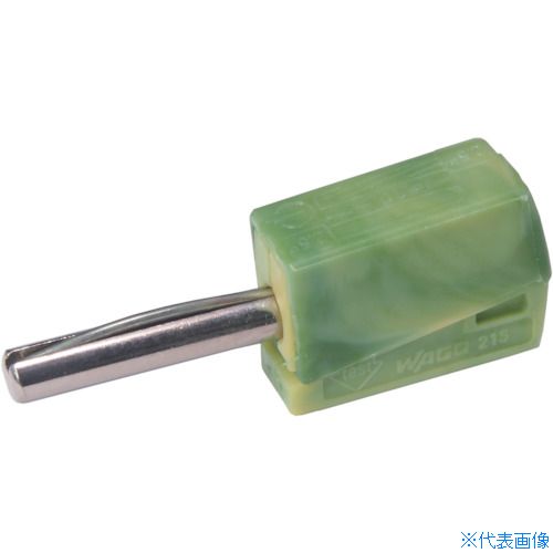 オレンジブック トラスコ中山　TRUSCOWAGO バナナプラグ グリーンイエロー 4個入 〔品番:215911PK〕[ 注番:4376013]特長●0.08〜2.5mm［［の2乗］］の電線をワンタッチで接続でき、繰り返しのご利用が可能です...