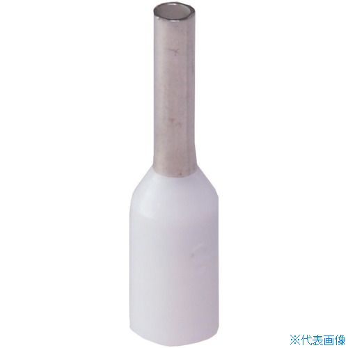 オレンジブック トラスコ中山　TRUSCOWAGO フェルール 圧着端子 FE−0.5−6N−WH 100個入 〔品番:216221PK〕[ 注番:4376099]特長●ヨーロッパ式の棒端子で、より線の棒端子化が可能です。●ばらけ防止や細い...