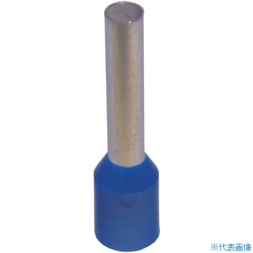 オレンジブック トラスコ中山　TRUSCOWAGO フェルール 圧着端子 FE−2.5−12N−BU 100個入 〔品番:216266PK〕[ 注番:4376226]特長●ヨーロッパ式の棒端子で、より線の棒端子化が可能です。●ばらけ防止や細...