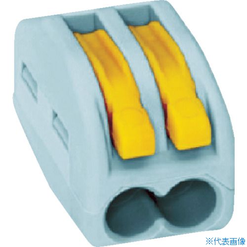 オレンジブック トラスコ中山　TRUSCOWAGO WF−2 より線・単線接続可能コネクタ 2穴用 10個入 〔品番:WF2BP〕[ 注番:4376315]特長●単線もより線もレバー操作でワンタッチ接続できます。●工具不要で非常に便利です。...
