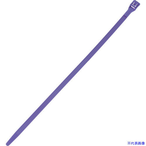 オレンジブック トラスコ中山　TRUSCOPANDUIT 結束バンド インラインタイ 耐候性 紫 (100本入) 〔品番:IT9115CUV7A〕[ 注番:4382455]特長●セレーション（ギザギザ）が外側にあり、結束バンドがヘッドに対し...