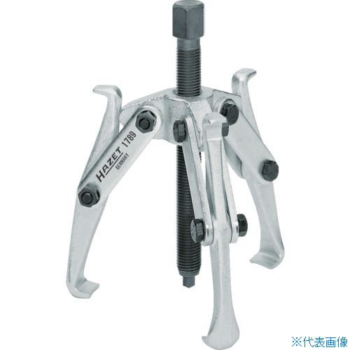 オレンジブック トラスコ中山　TRUSCOHAZET ユニバーサルプーラー(3本爪) 〔品番:178932〕[ 注番:4392680]特長●薄爪タイプ3アームのユニバーサル対応プーラーです。●ベアリング、プーリ、ギヤ、ターミナルなどの各種抜...