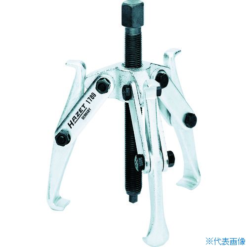 オレンジブック トラスコ中山　TRUSCOHAZET ユニバーサルプーラー(3本爪) 〔品番:17899〕[ 注番:4392701]特長●薄爪タイプ3アームのユニバーサル対応プーラーです。●ベアリング、プーリ、ギヤ、ターミナルなどの各種抜き...