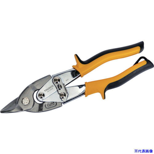 オレンジブック トラスコ中山　TRUSCOTRUSCO 万能金切ハサミ ストレートショートタイプ 〔品番:TGH230SS〕[ 注番:4453972]特長●強力スプリングを内蔵しています。●刃はギザ付です。●安全ロック付です。●滑り止めグリ...
