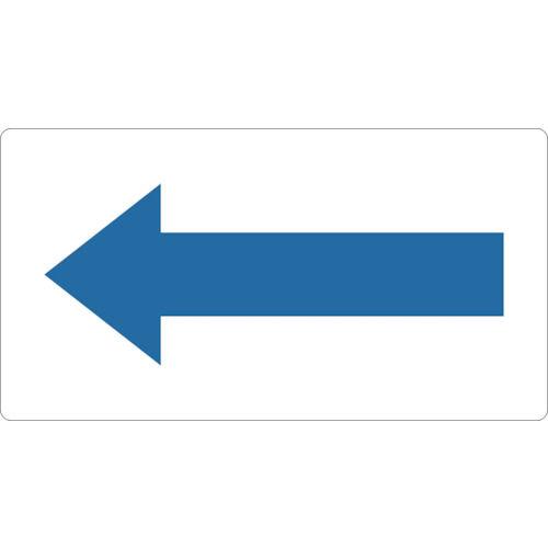 オレンジブック トラスコ中山　TRUSCOTRUSCO 配管用ステッカー 方向表示 青 中 5枚入 〔品番:TPSH2.5PBM〕[ 注番:4458028]特長●水・熱に強いアルミ製です。●管内の物質の流れ方向を矢印で表示することができます...