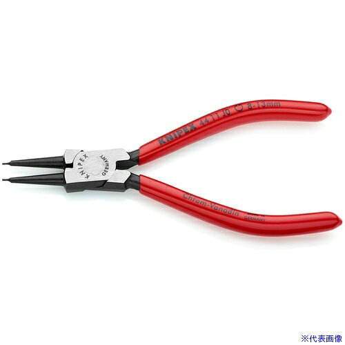オレンジブック トラスコ中山　TRUSCOKNIPEX 穴用スナップリングプライヤー 8−13mm 〔品番:4411J0〕[ 注番:4467973]特長●穴用スナップリングの取り付け、取り外しに適しています。●鍛造により大変頑丈です。●滑り...