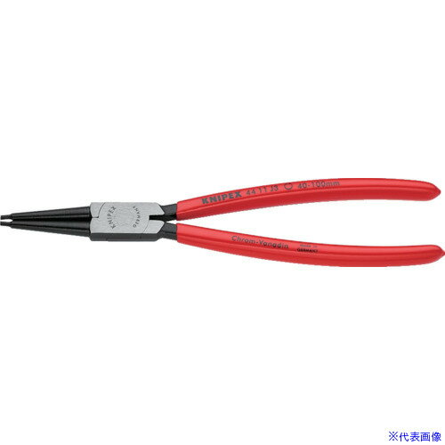 オレンジブック トラスコ中山　TRUSCOKNIPEX 穴用スナップリングプライヤー 40−100mm 〔品番:4411J3〕[ 注番:4468007]特長●穴用スナップリングの取り付け、取り外しに適しています。●鍛造により大変頑丈です。●...