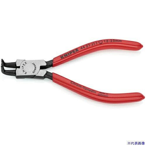 オレンジブック トラスコ中山　TRUSCOKNIPEX 穴用スナップリングプライヤー90度 12−25mm 〔品番:4421J11〕[ 注番:4468082]特長●穴用スナップリングの取り付け、取り外しに適しています。●鍛造により大変頑丈で...