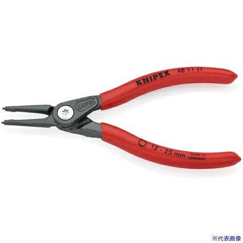 オレンジブック トラスコ中山　TRUSCOKNIPEX 穴用精密スナップリングプライヤー 12−25mm 〔品番:4811J1〕[ 注番:4468287]特長●ツール寿命は一般的なスナップリングプライヤーの10倍以上です。●先端チップはリン...