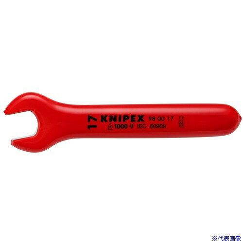 オレンジブック トラスコ中山　TRUSCOKNIPEX 絶縁片口スパナ 17mm 〔品番:980017〕[ 注番:4469887]特長●クロムメッキされたベーシックなツールです。仕様●二面幅寸法(mm)：17●全長(mm)：155●厚さ(m...
