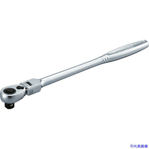 オレンジブック トラスコ中山　TRUSCOTONE ラチェットハンドル 首振りタイプ 歯数72枚 差込角12.7mm 全長328mm 〔品番:RH4FH〕[ 注番:4472527]特長●コンパクトなヘッドの首振りタイプで、手の届きにくい狭い...