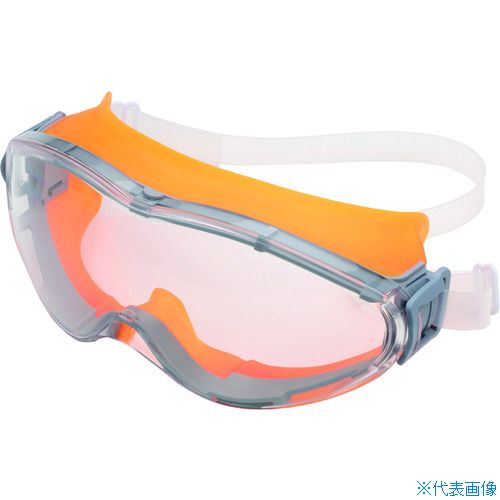オレンジブック トラスコ中山　TRUSCOUVEX 安全ゴーグル(シリコンバンド) 〔品番:X9302SIOR〕[ 注番:4478843]特長●低発じんのシリコンバンドなのでクリーンルーム内での作業に最適です。●レンズ、バンドの交換ができま...