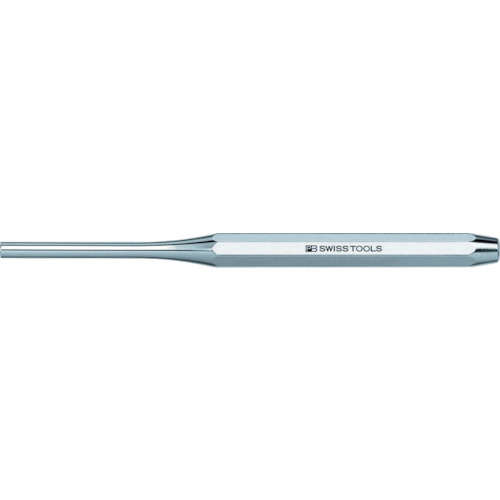 オレンジブック トラスコ中山　TRUSCOPBスイスツールズ 平行ピンポンチ(八角胴)3mmX150mm 〔品番:7553〕[ 注番:4483405]特長●材質は高い強度、長寿命の特殊バネ鋼です。●表面に施されたニッケルクロームメッキにより...