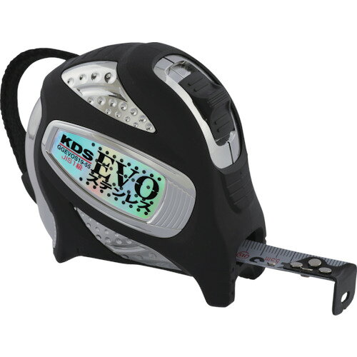 オレンジブック トラスコ中山　TRUSCOKDS ダブルジーEVOステンレス19巾5.5m 〔品番:GGEVOS1955〕[ 注番:4484410]特長●耐水性に優れたステンレスばね・テープを採用しています。●ショートストロークストッパーを...