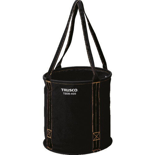 オレンジブック トラスコ中山　TRUSCOTRUSCO 大型電工用バケツ Φ400X400 〔品番:TBDB400〕[ 注番:4499221]特長●日本製の高品質な縫製を施した大型電工バケツです。●防水加工布を使用しています。●上部・下部に...