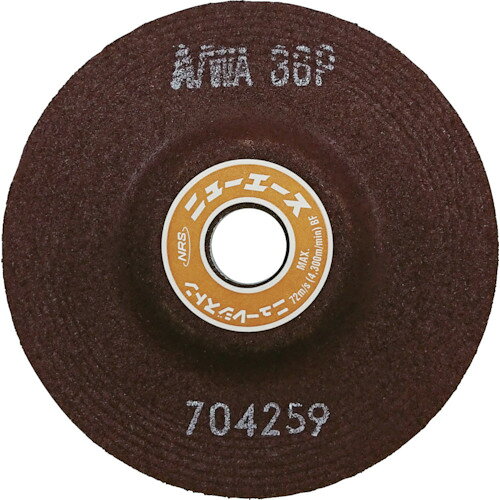 オレンジブック トラスコ中山　TRUSCONRS オフセット型研削砥石 ニューエース 100×6×15 A/WA36P 〔品番:NA1006A36P〕[ 注番:4517636]特長●研削用オフセットタイプの汎用品です。●広い用途に優れた能力...