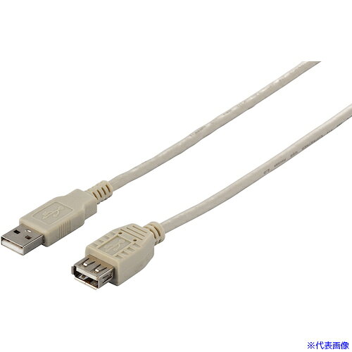 オレンジブック トラスコ中山　TRUSCOBUFFALO USB2.0延長ケーブル(A to A) 1.5m アイボリー 〔品番:BSUAA215IV〕[ 注番:4528241]特長●離れたパソコンとプリンター・HDDをつなぐ、USB2.0...