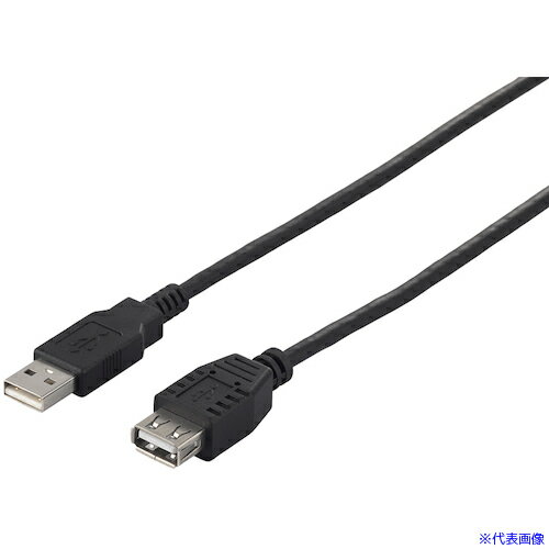 オレンジブック トラスコ中山　TRUSCOBUFFALO USB2.0 A to A 延長ケーブル 3.0m ブラック 〔品番:BU2AA30BK〕[ 注番:4531229]特長●離れたパソコンとプリンター、ハードディスクをつなぎます。●U...