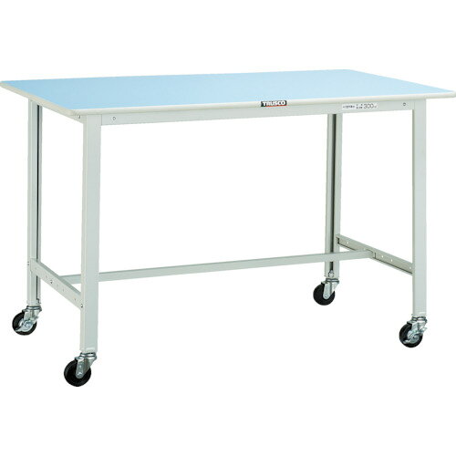 オレンジブック トラスコ中山　TRUSCOTRUSCO 軽荷重作業台(90kg)BO型 900X600XH806 φ75キャスター付 ホワイト色 〔品番:BO0960C75〕[ 注番:4543998]特長●移動自由なストッパー付キャスター作...