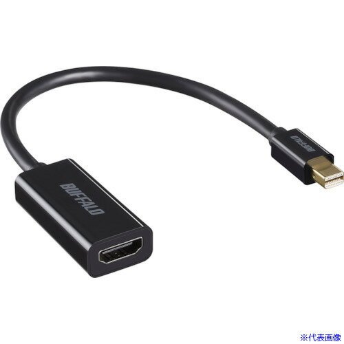オレンジブック トラスコ中山　TRUSCOBUFFALO miniDisplayPort−HDMI変換アダプタ ブラック 〔品番:BMDPHDBK〕[ 注番:4577767]特長●Mini DisplayPort/Thunderbolt-H...