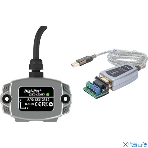 オレンジブック トラスコ中山　TRUSCOJSBTECH Digi−pas DWL4200XY Pro−Version 高性能2軸デジタル傾斜センサー ±0.02° 〔品番:20422199〕[ 注番:4586827]特長●2軸傾斜角同時測...
