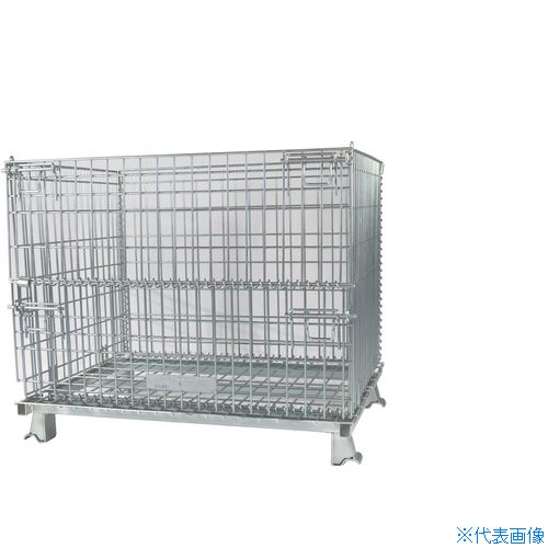 オレンジブック トラスコ中山　TRUSCOサンキン メッシュパレット コイルタイプ 1000×800×850 〔品番:SCS3〕[ 注番:4594851]特長●メッシュ構造で軽量ながら、強度に優れています。●組み立て、折りたたみが簡単で、折...