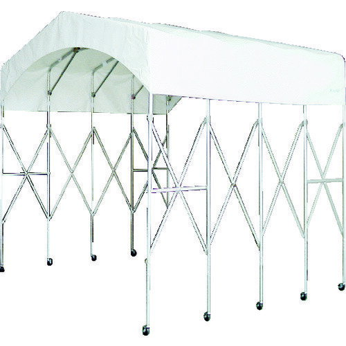 オレンジブック トラスコ中山　TRUSCOシンヤ 収縮式テント ルーパー21 〔品番:KL150〕[ 注番:4595734]特長●軽量で伸縮が自由です。●キャスター付で移動が可能です。●連結が可能です。●横幕はオプションです。●入口幕をオプ...