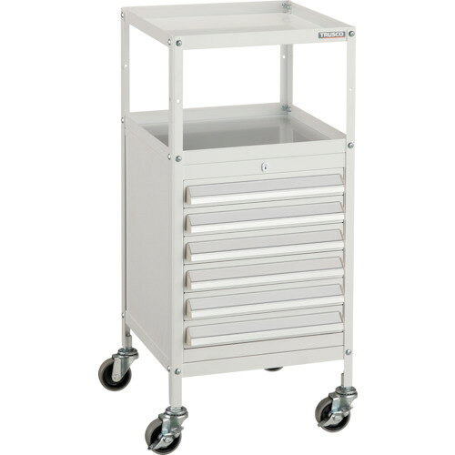 オレンジブック トラスコ中山　TRUSCOTRUSCO ミニキャビネットワゴン400X440X880LVR−421付 ホワイト 〔品番:MCW421W〕[ 注番:4652428]特長●ミニキャビネットにワゴンの機動性をプラスしました。●キャ...